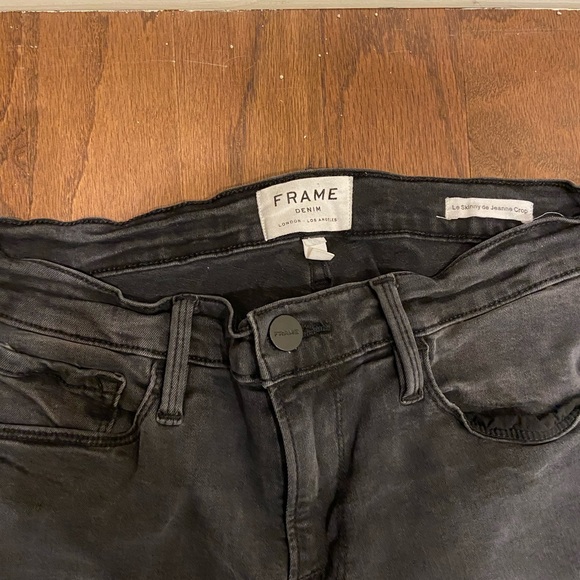 Frame Denim | Jeans | Frame Black Denim Skinny Jeans | Poshmark